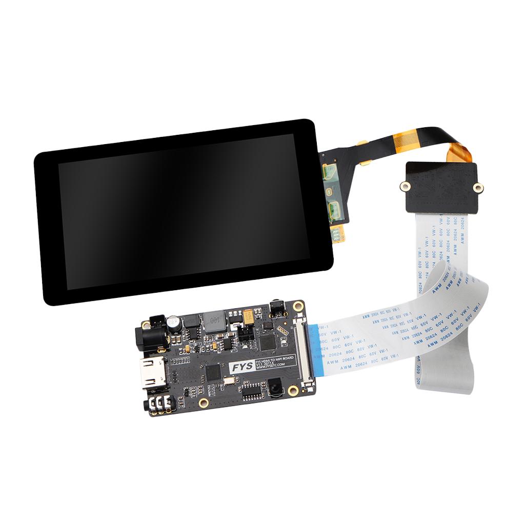 5.5" LCD Screen Driver Board Kit w/ Tempered Glass Film&Flexible Flat ...