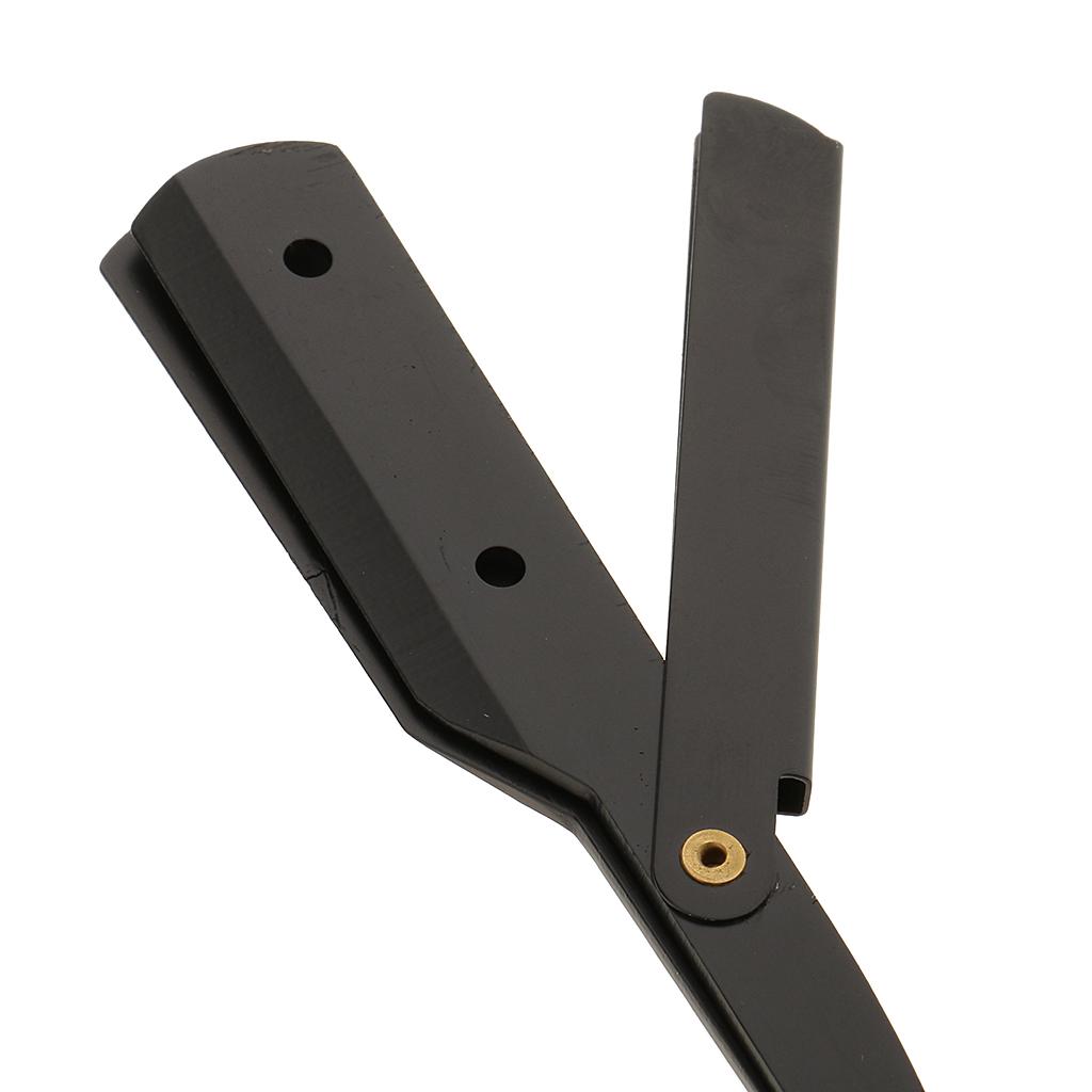 Buy Men's Stainless Steel Straight Edge Barber Razor Folding Shaver ...