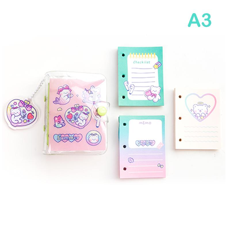 Buy Cute Mini Pocket 3 Ring Diary Notebook Binder Birthday Gift School ...