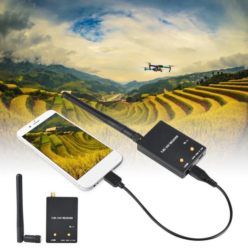 Buy FPV 5.8G 150CH UVC Receiver Video Downlink OTG Receiver for Android ...