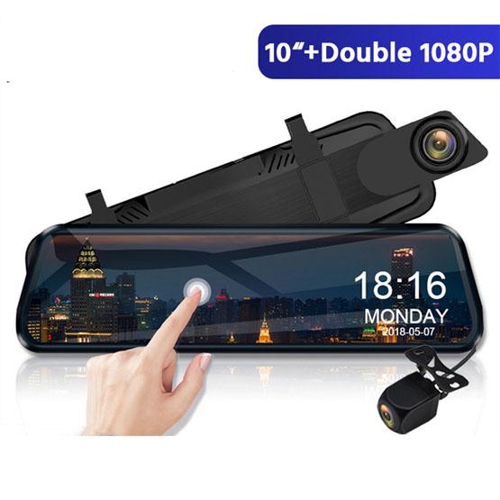 10 Inch Touch Car Dvr Streaming Rear View Mirror Dash Camera FHD 1080P ...