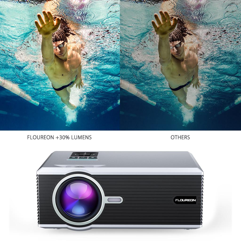 Buy FLOUREON 800*480 HD Projector at affordable prices — free shipping ...