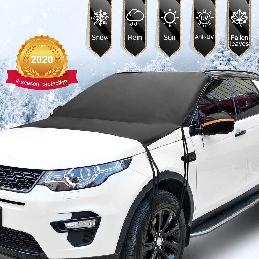 Buy Car Windshield Snow Cover Anti-freeze Protector with 2 Rearview ...