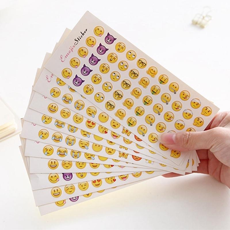 Buy Emoji Sticker Smile Face Stickers For Notebook Message Decoration ...