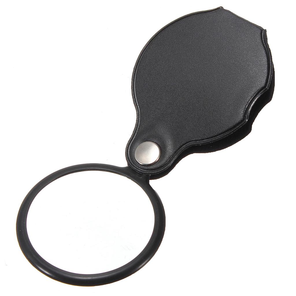 Buy 5X Magnification Glass Lens Pocket Folding Magnifier With ...