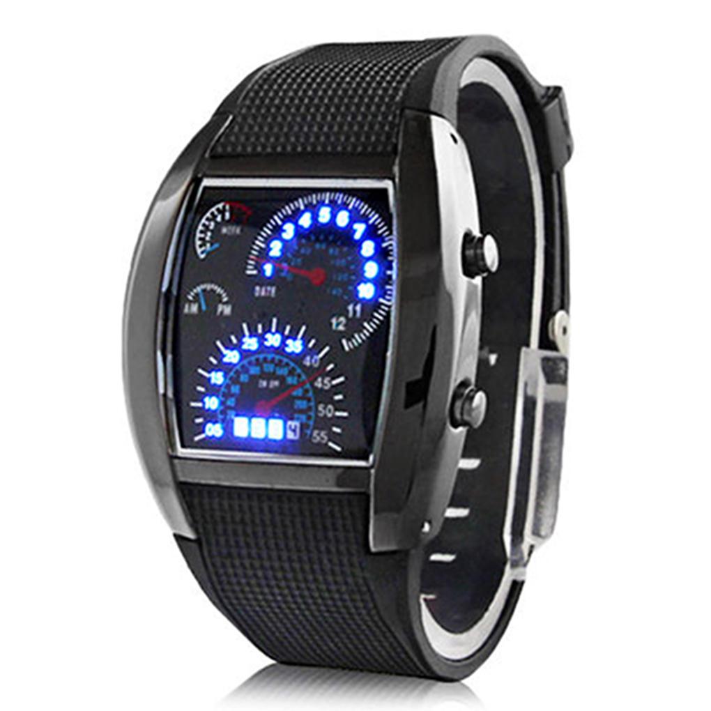 Buy Fashion Men's Watch Unique LED Digital Watch Rubber Sport Watches ...