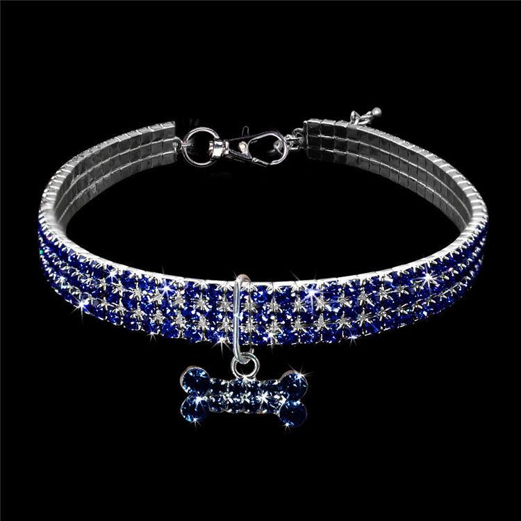 Buy Dogs Collars Cute Mini Pet Dog Bling Rhinestone Chocker Collars ...