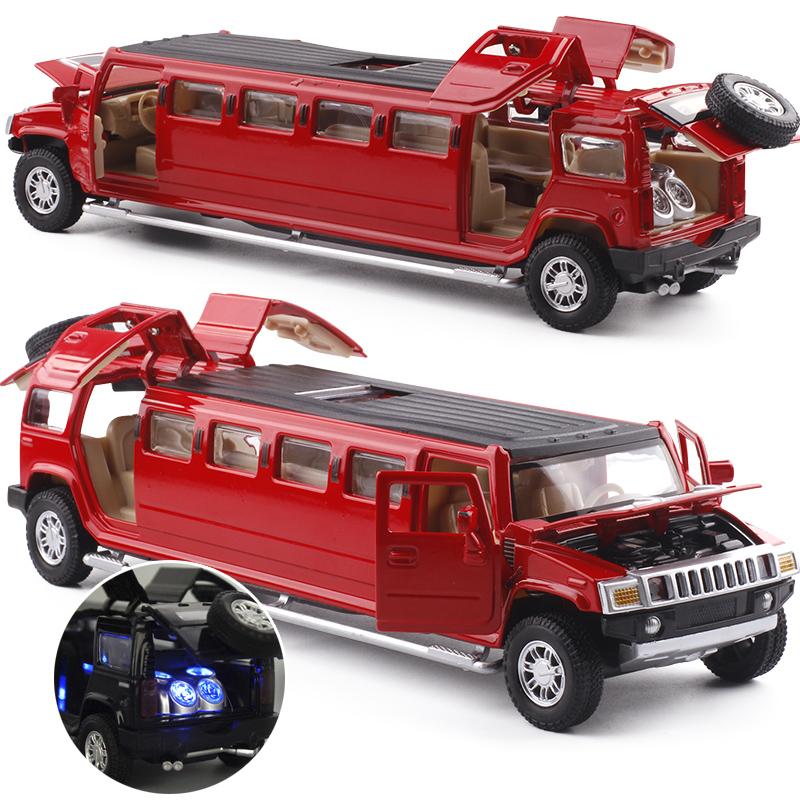 1/32 Scale Hummer H6 Lengthen Limousine Diecast Car Model Toy, Pull ...