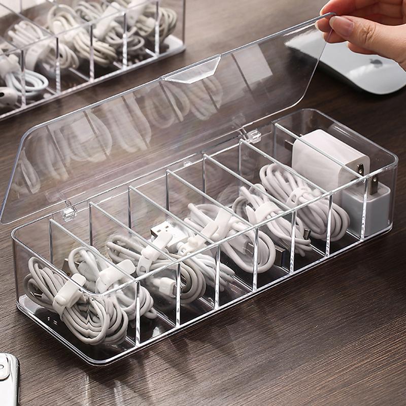 Buy Cable Storage Box Organizador Case Anti Dust Earphone Electric ...