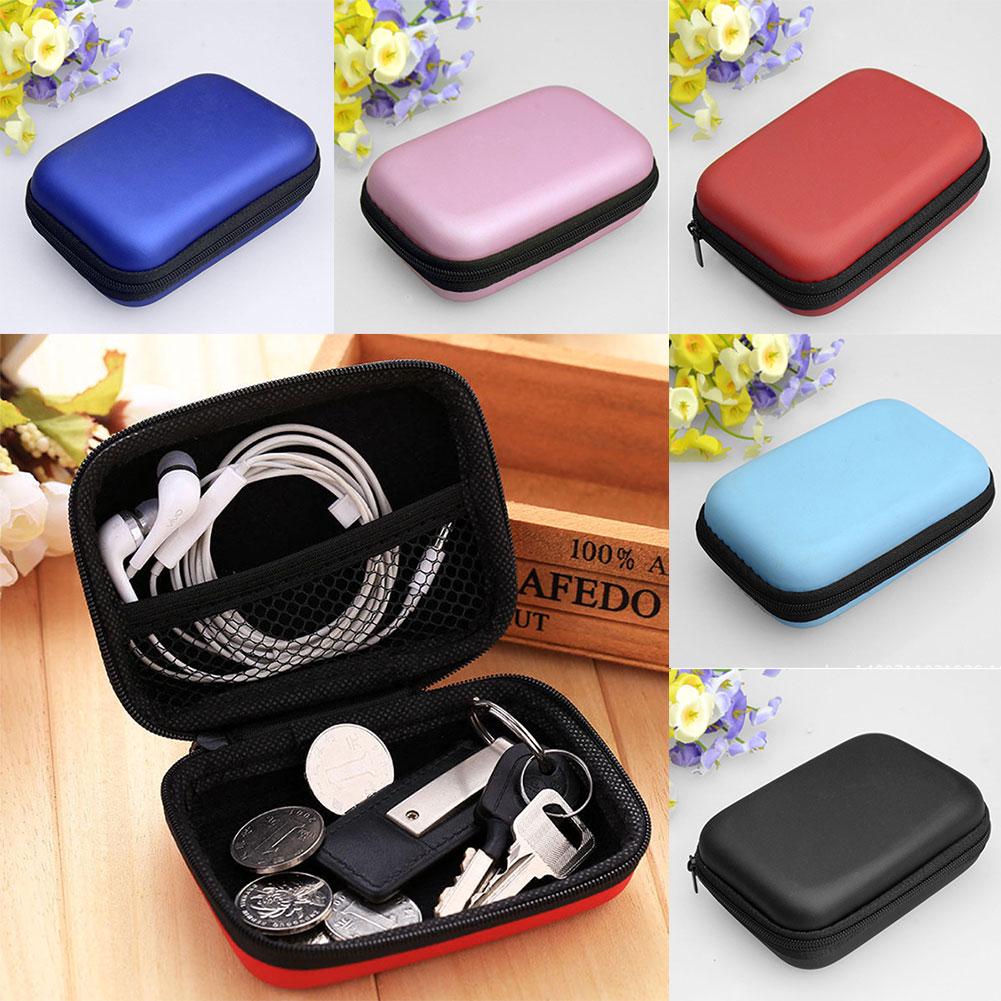 Earphone EVA Headphone Case Container Cable Earbuds Storage Box Pouch ...