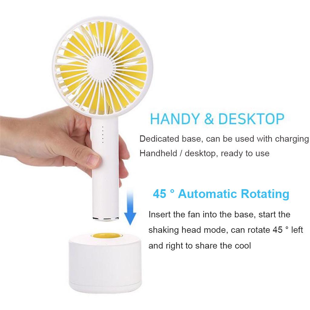 Buy Desktop Mini USB Shaking Head Handheld Fan Outdoor Portable Small ...