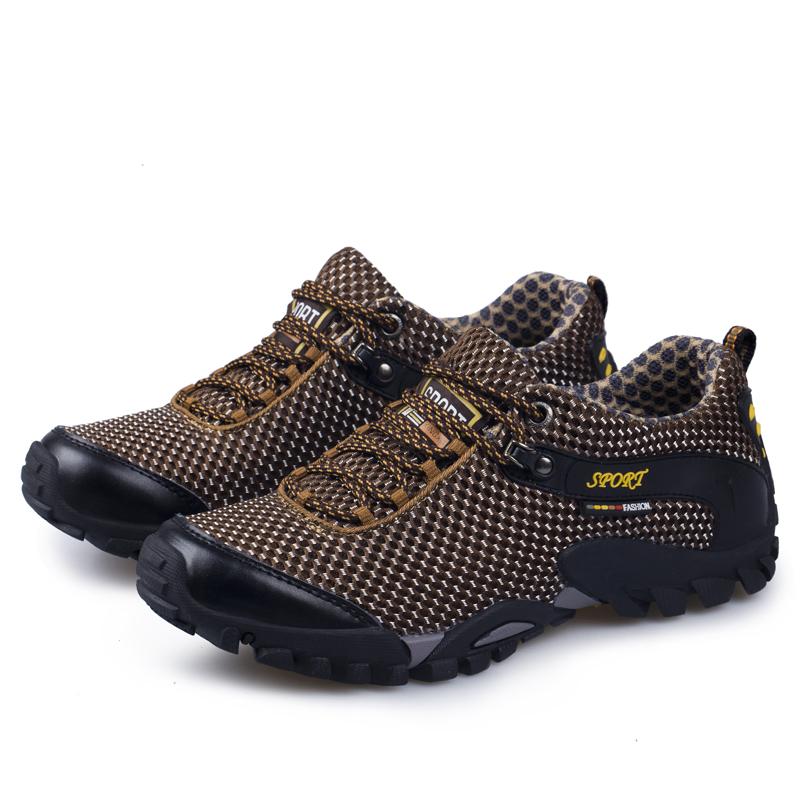 Breathable Hiking Shoes Male Outdoor Trekking Sneakers Non-slip ...
