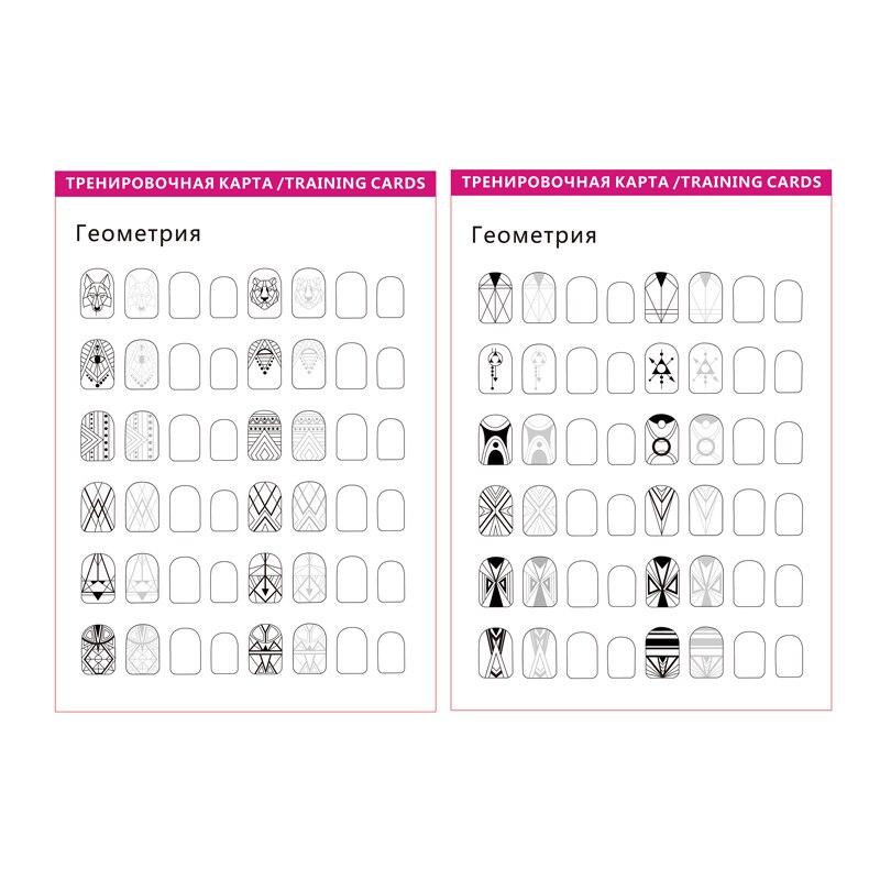 Cheap 12Pcs Nail Art Training Practice Flowers Lines Drawing Painting ...