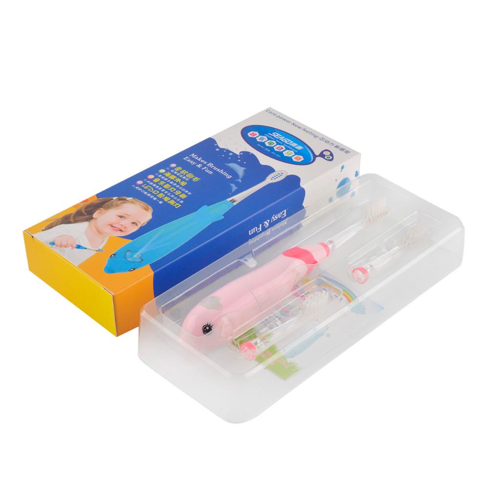 Buy Cartoon Dolphin Children Electric Toothbrush Music Tooth Brush Kids ...