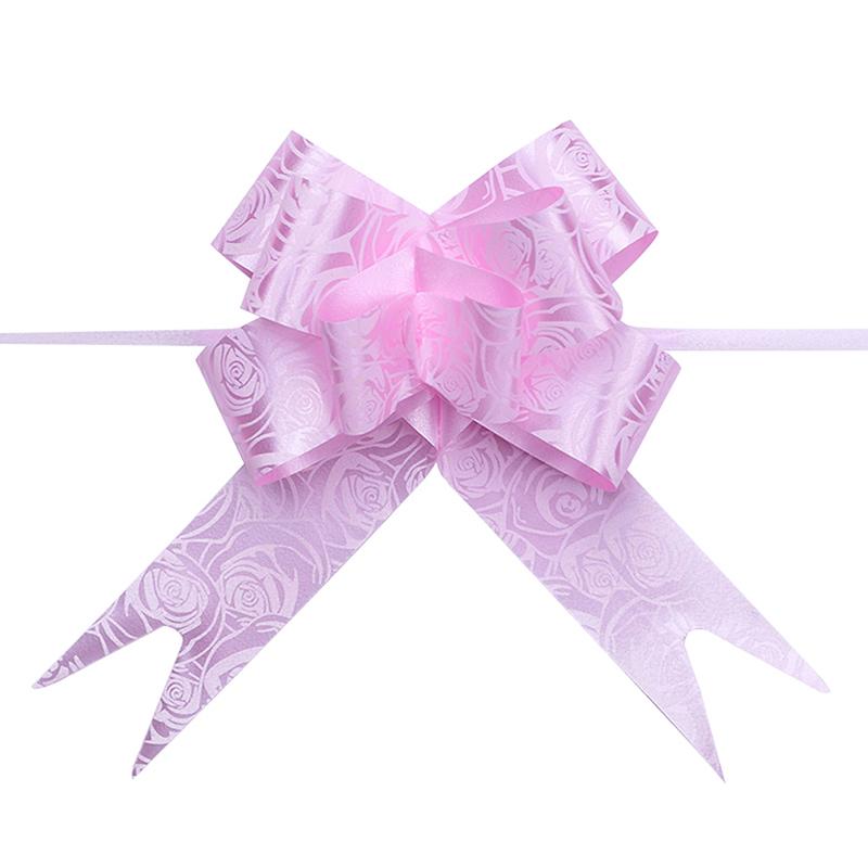 WCIC New Large Ribbon Bow Assorted Color Easy Pull Flower Ribbon Party ...