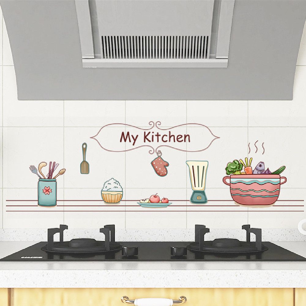 Buy Temperature Resistant Flame Retardant Kitchen Wall Sticker ...