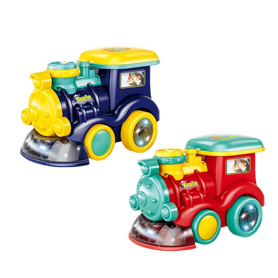 Buy LCPOO Children's Electric Train Bubble Machine Musical Lighting ...