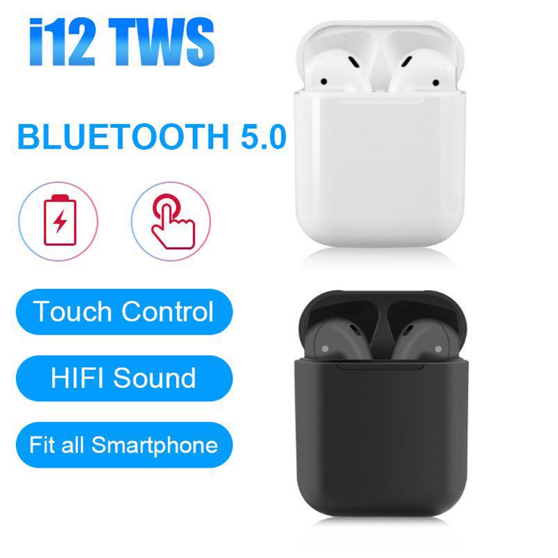 Buy I12 TWS Wireless Bluetooth 5.0 Earbuds Headsets Headphones Earphone ...