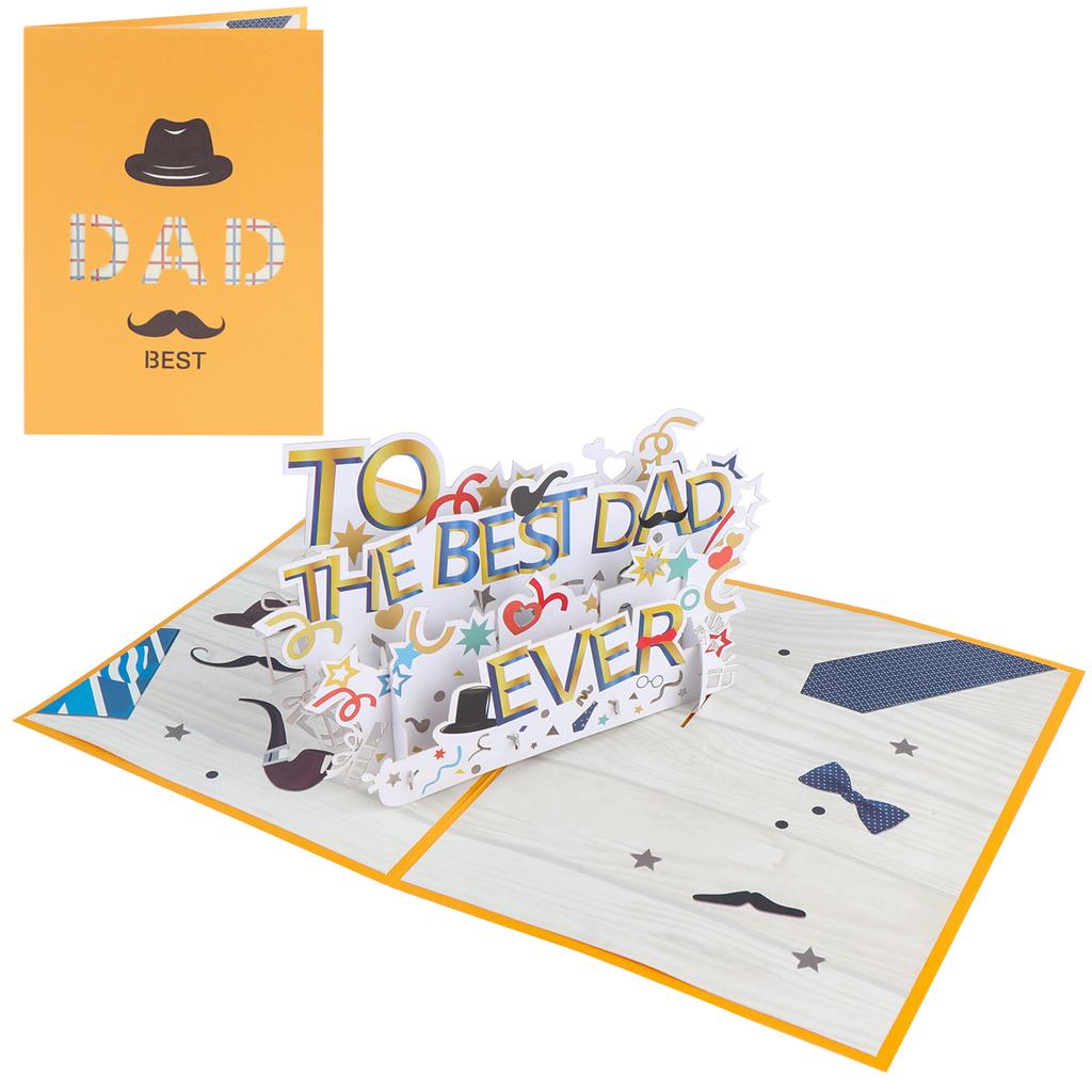 3D Happy Father'S Day Pop Up Cards Birthday Greeting Card For Best Dad ...