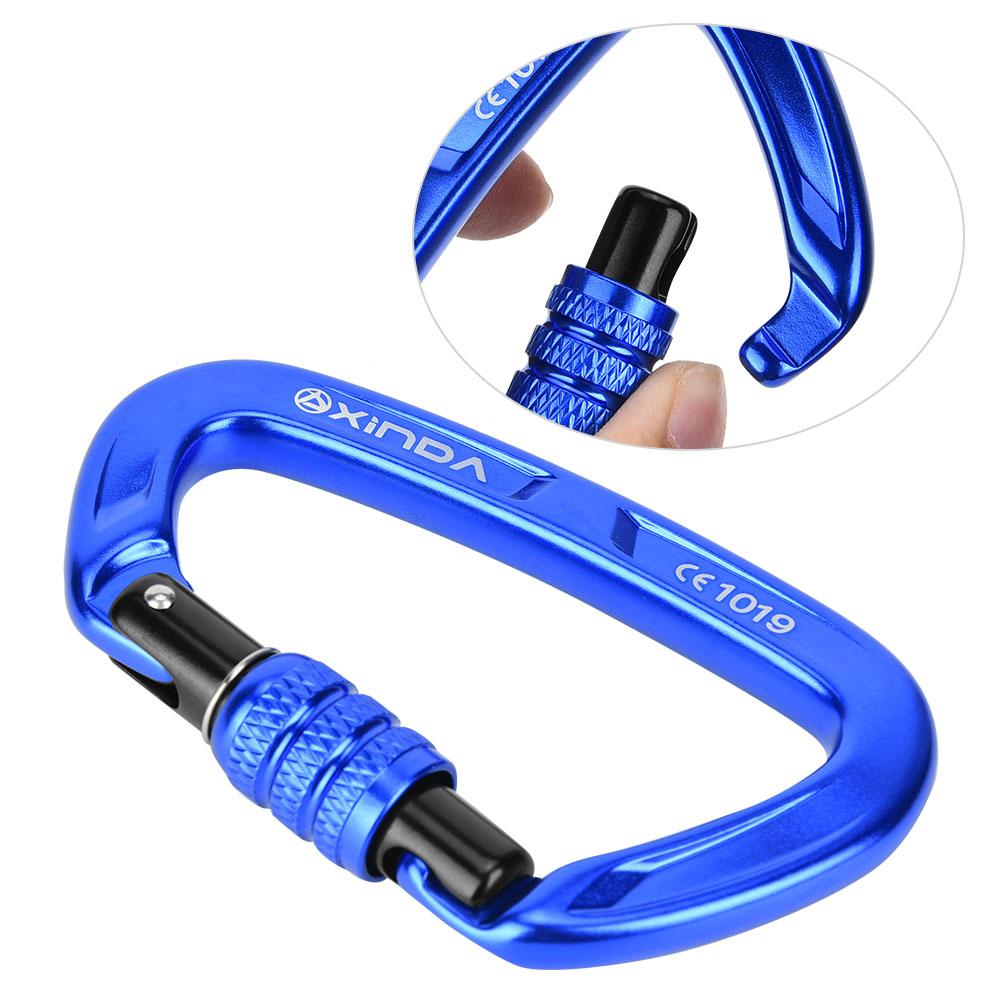 Satın alın Outdoor d Shape Aluminum Carabiner Rock Climbing Lock Hook ...