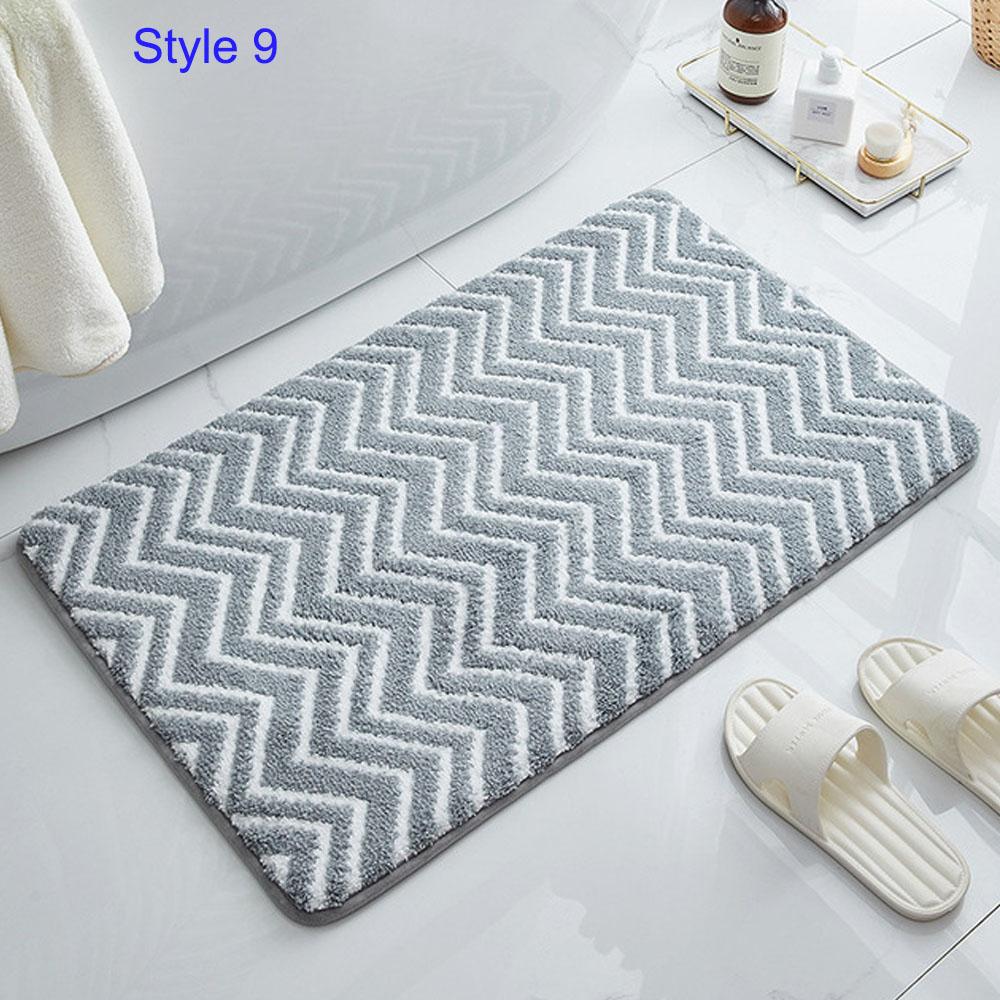 Buy New Polyester Bathroom Floor Mats Absorbent Floor Mat Toilet Mat ...