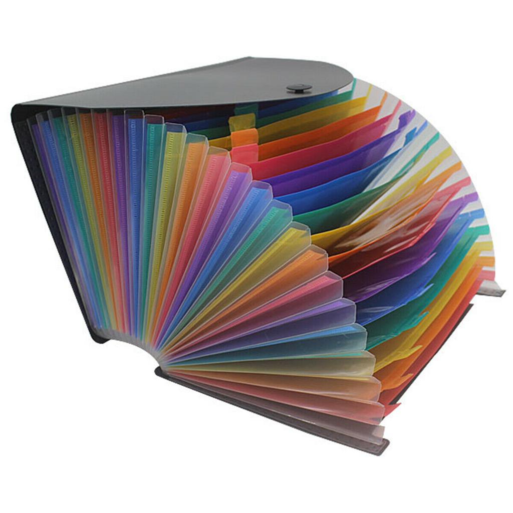 Buy 24 Layers A4 Multi-layer File Storage Clip with Lid Organ Folder ...