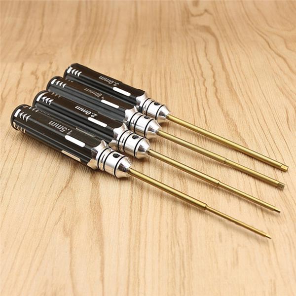 Buy Black Gold Hexagonal Screwdriver Set Tool 4 Pieces at affordable ...