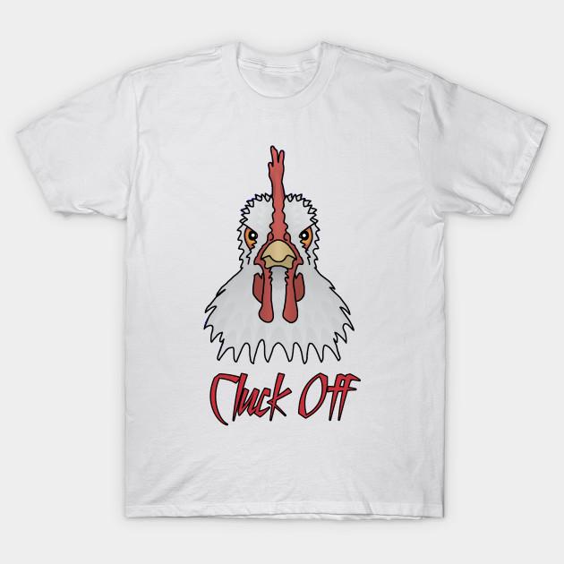 Buy T Shirt Women Cluck Off Angry Rooster Chicken Harajuku Print Kawaii ...