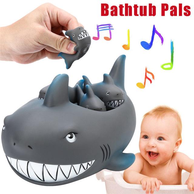 Buy Baby Floating Bath Tub Toy Rubber Shark for Family Bathtub at ...
