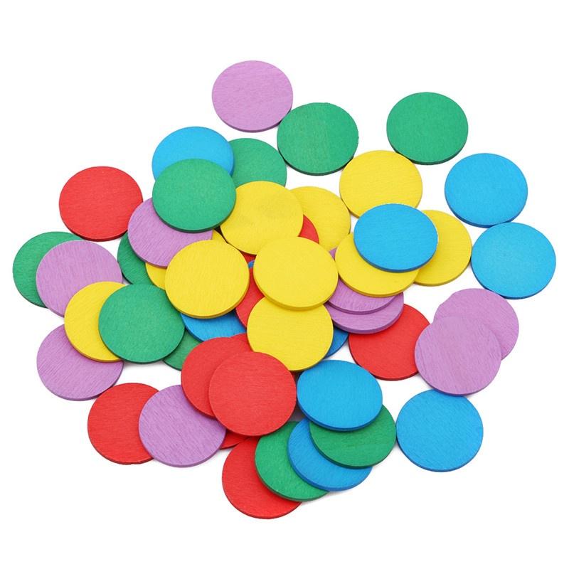 Geometry Chip Circular Color Baby Mathematical Wooden Toys Educational ...