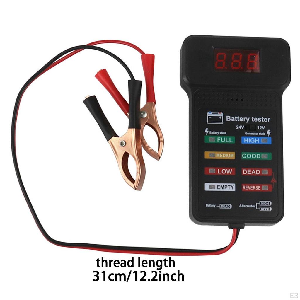Cheap 12 V 24 Car Battery Tester Auto Checker Portable LED Display ...