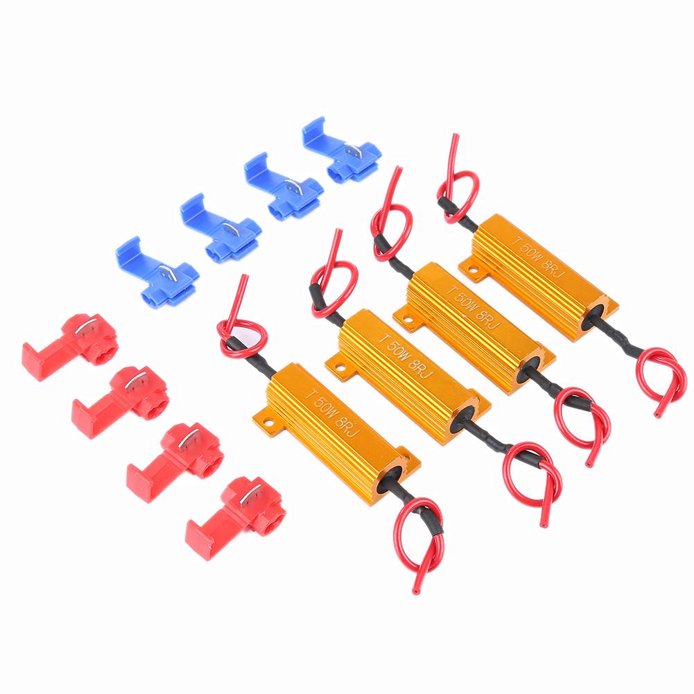 Buy Practical 50W 6RJ LED Turn Signal Load Resistor for Car with 8pcs T ...