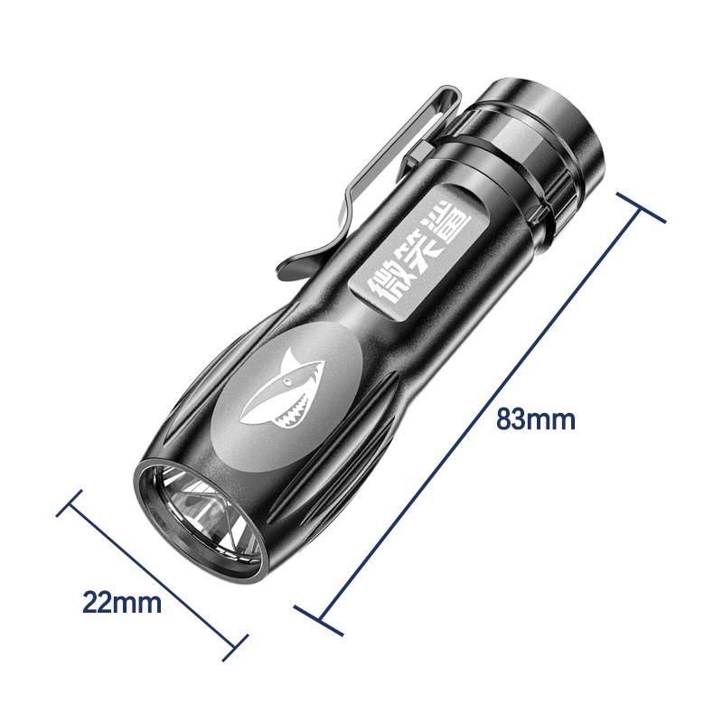 Köp Mini Flashlight With Pocket Clip USB Rechargeable Handy Pen Light ...