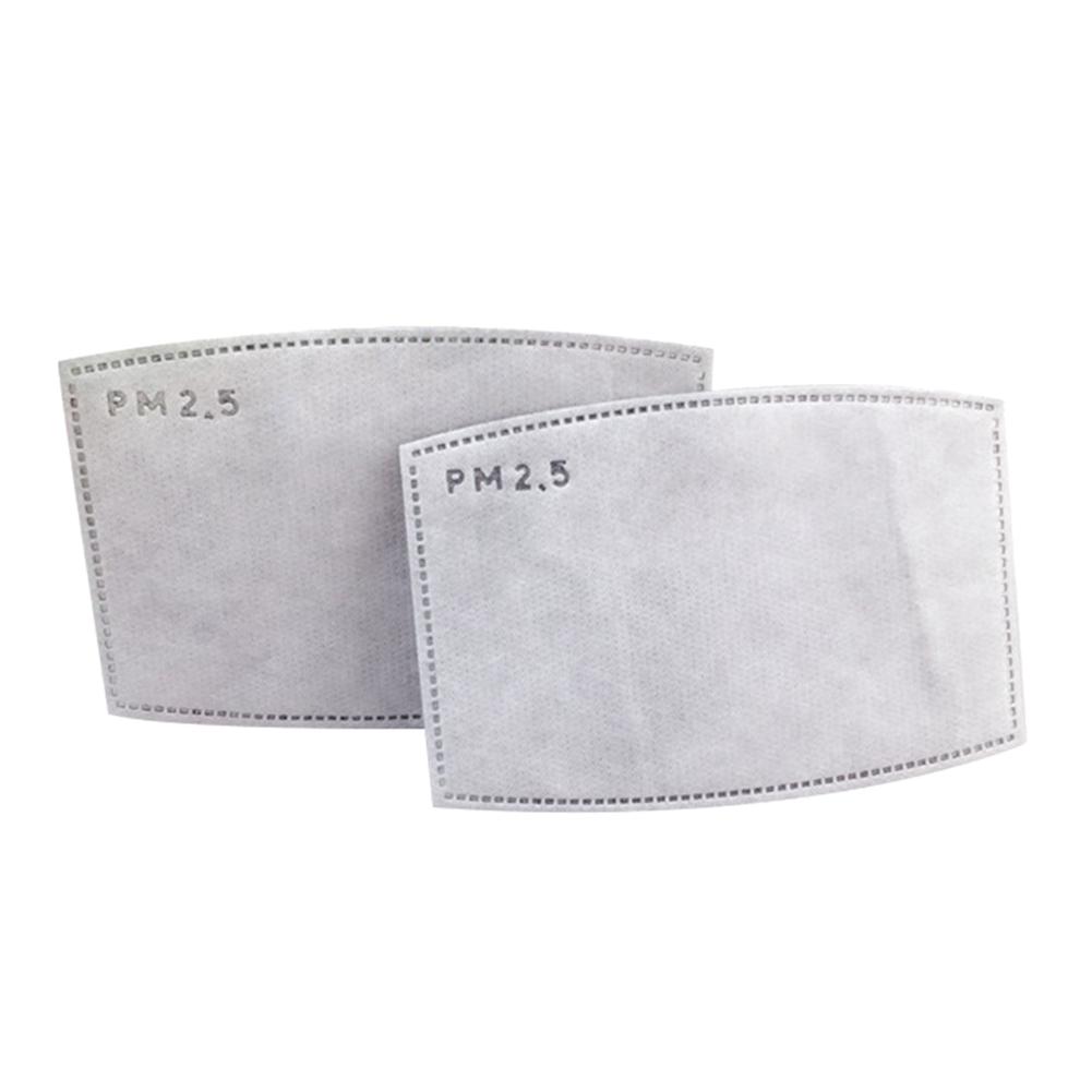 Buy 50Pcs PM2.5 Activated Carbon Filter Face Mask Breathing Insert ...