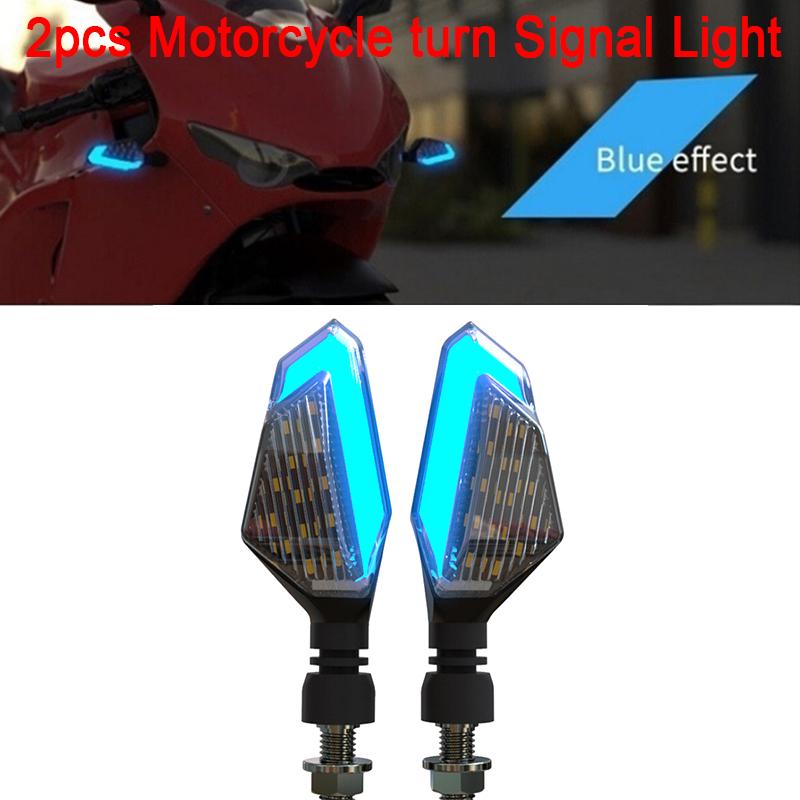 2Pcs Universal Blinkers Warning Lamp Motorcycle Led Turn Signal Lights ...