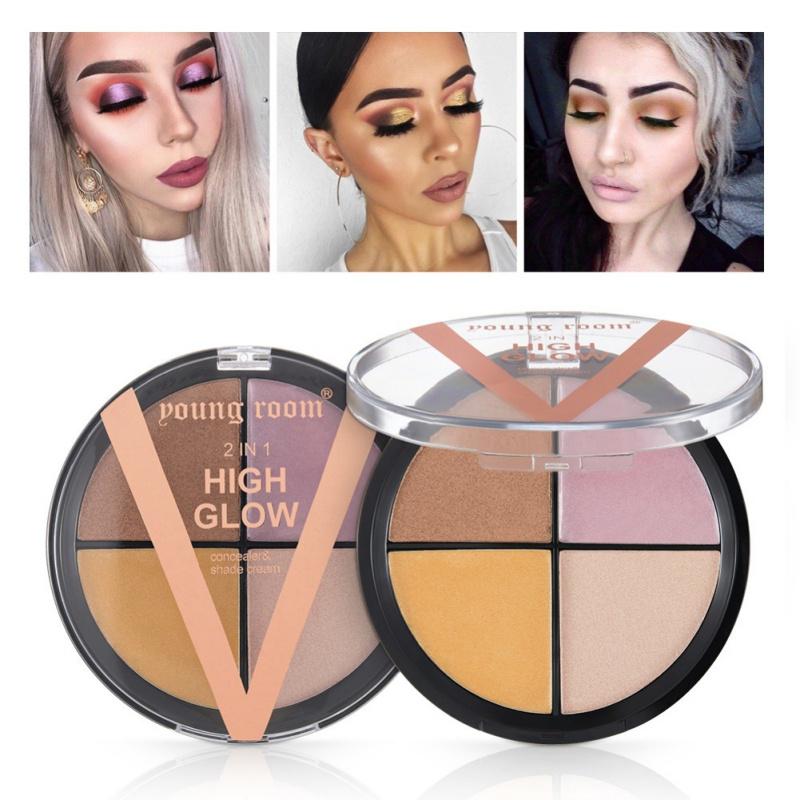 Buy 4 Colors Brighten Base Makeup Glow Kit Palette Highlighter Makeup at affordable prices ...