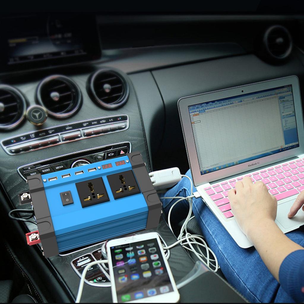 Buy EAFC Pure Sine Wave Inverter 4000W Power DC 12V To AC 220V 50HZ ...