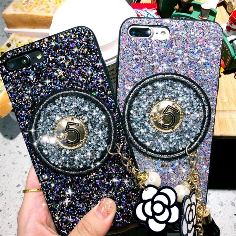 Buy Luxury Generous Tassel Pendant Drop-proof Flash Drill Phone Case at ...