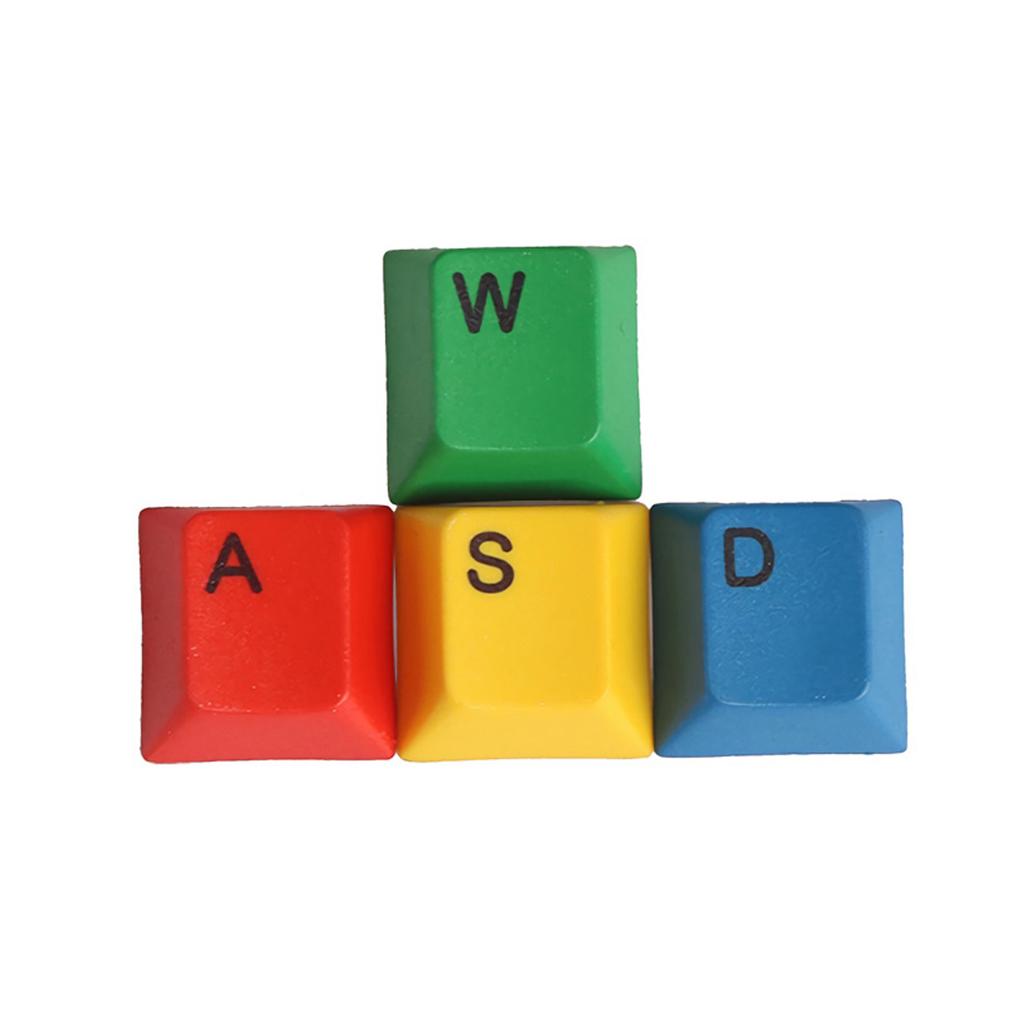 Buy 4Pcs a Set OEM Profile RGBY Color PBT Dyesub Keycaps WASD Arrow Key ...