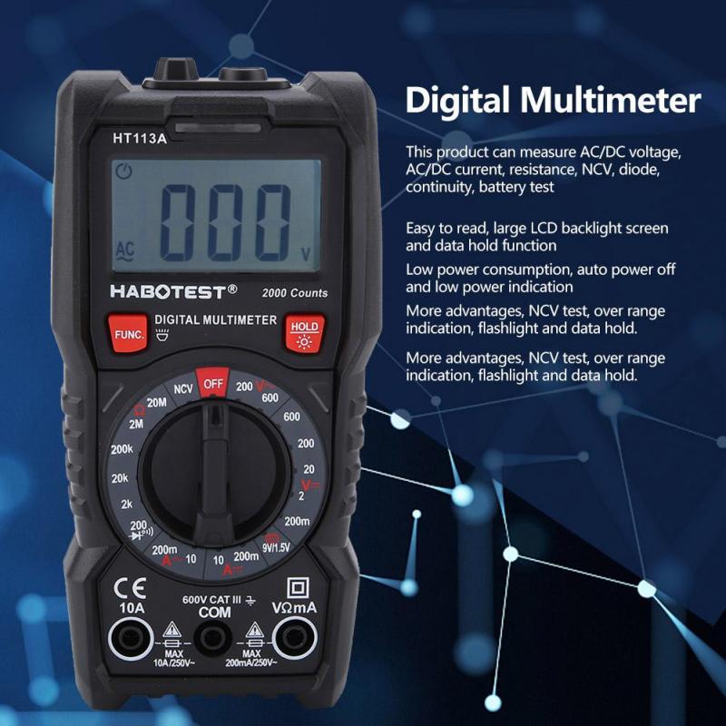 Buy HT113A/HT113B/HT113C Handheld LCD Display Digital Auto/Manual Range ...