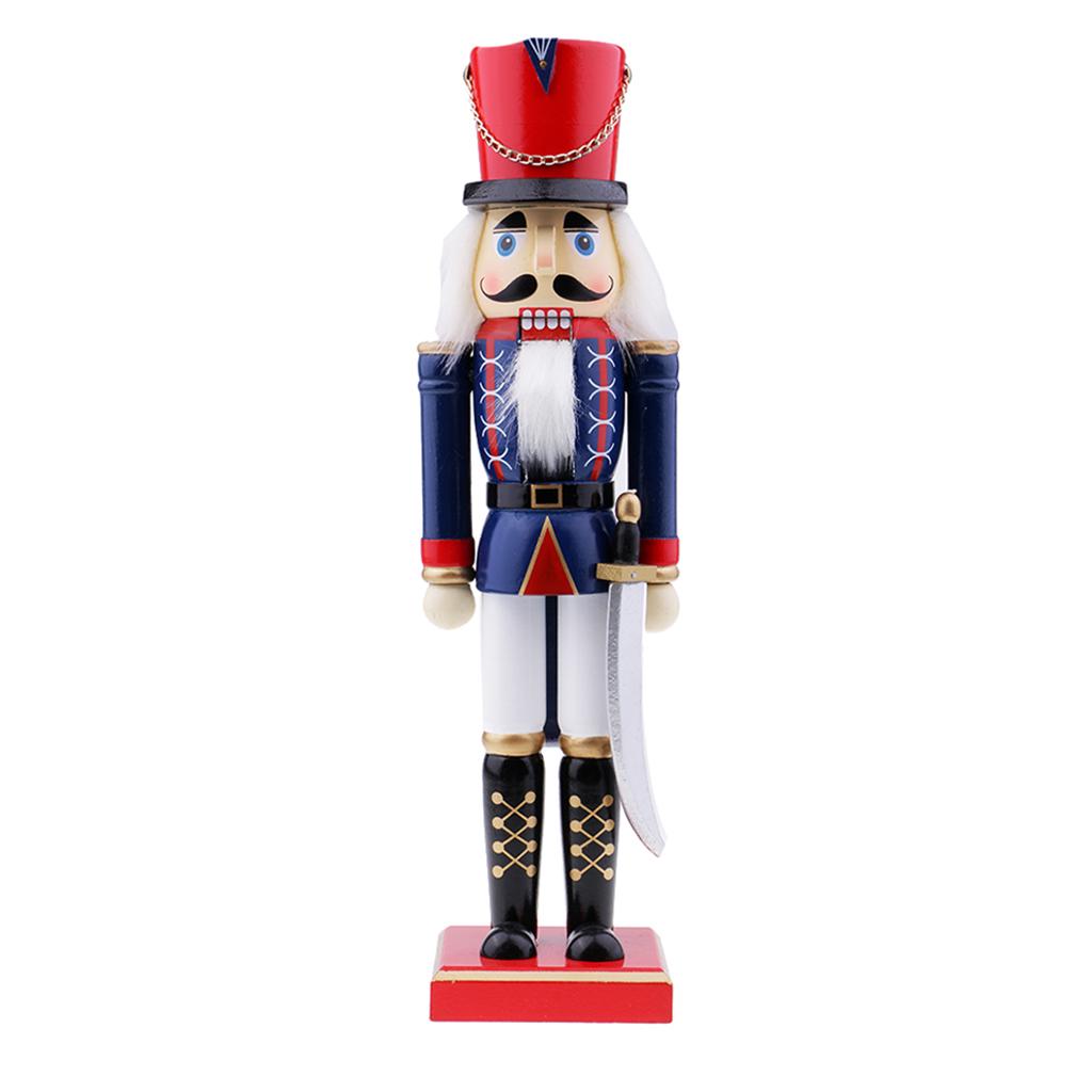 Nutcracker Puppet Desktop Decor Christmas Ornaments Walnuts Soldier ...