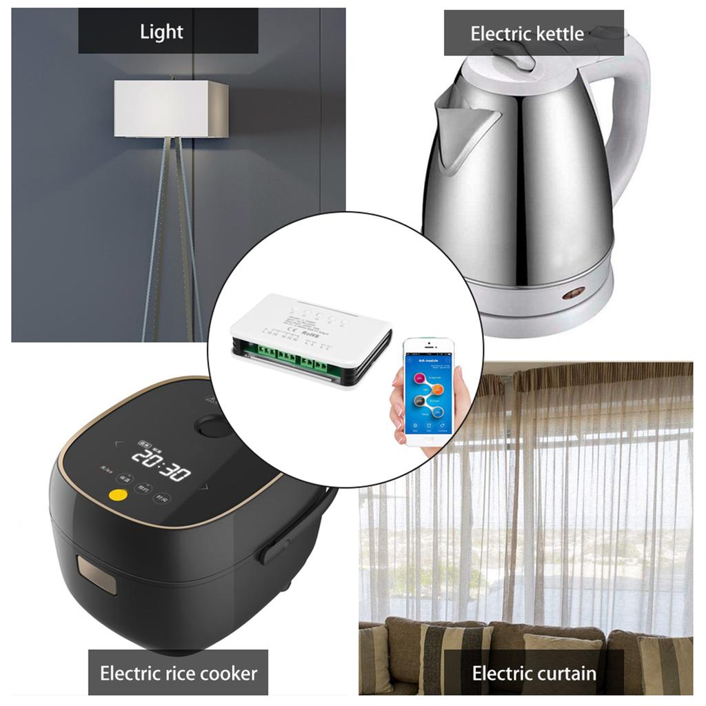 Kjøp Ewelink 4ch Wifi Switch Module Rf 433mhz 4 Gang Wireless Smart ...