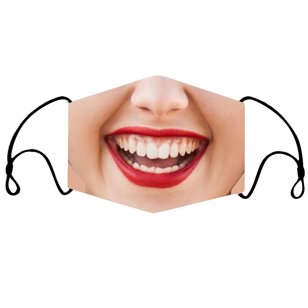 Buy 1Pc Adult Cool Mouth Cover Funny Anti-Pollution Washable and ...
