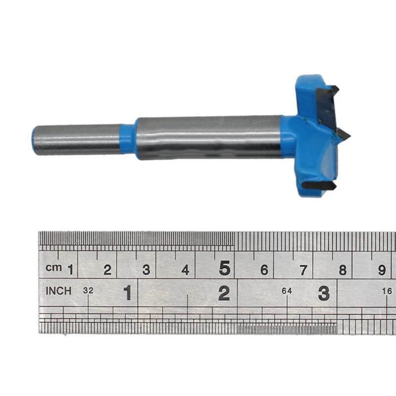 35mm Wood Drill Bit Hinge Hole Saw Set Cutter Carbide Guide Reamer Hex ...