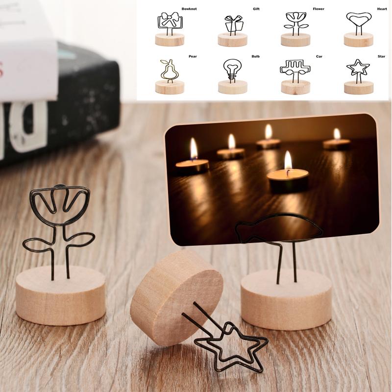 Buy Creative Retro Log Note Clip Vertical Simple Cute Photo Clip ...