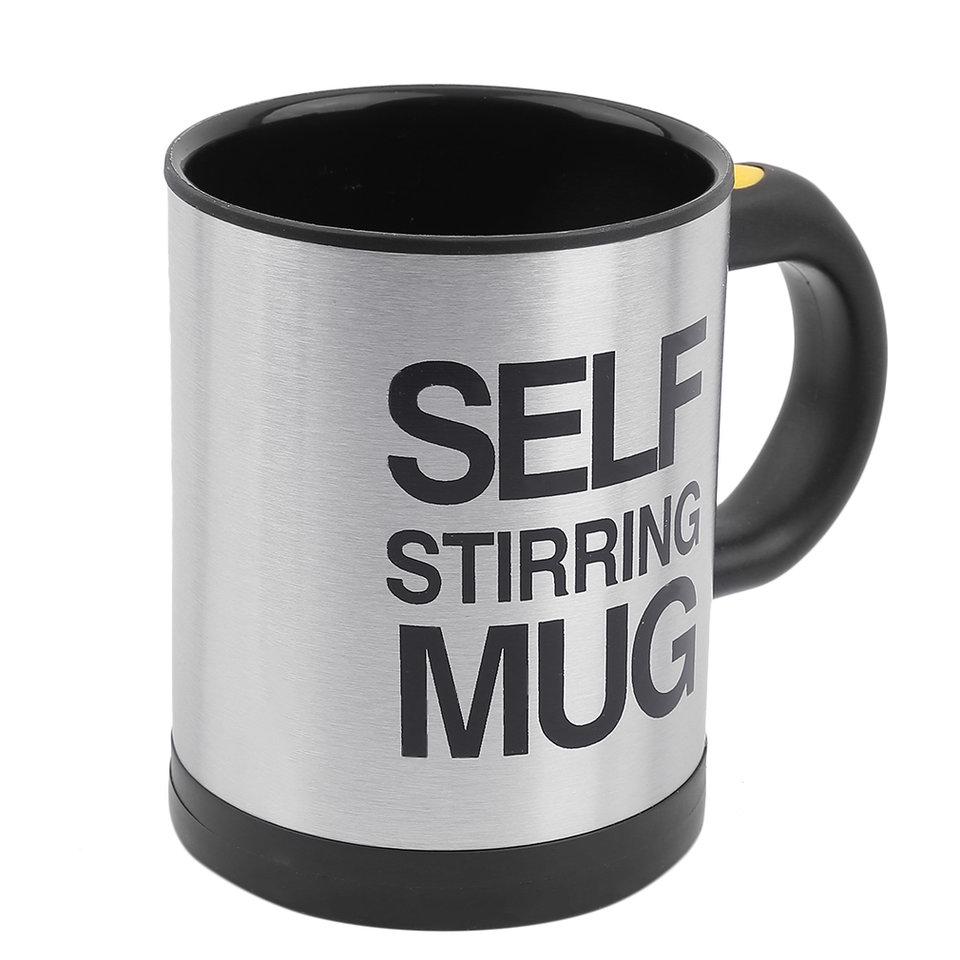 Automatic Mixing coffee Tea cup Lazy Self strring mug button Pressing ...