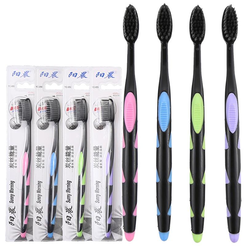 Buy Bamboo Charcoal Toothbrush Oral Care Antibacterial Toothbrush Adult ...