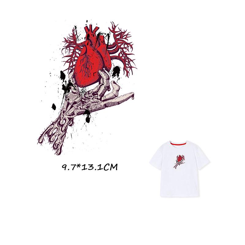 Buy Heart Patches T-shirt Press Sticker A-level Washable Iron on ...