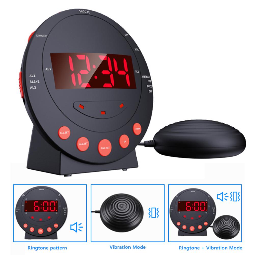 Buy LED Strong Vibrating Clocks Digital Desk Powerful Vibration Clocks ...