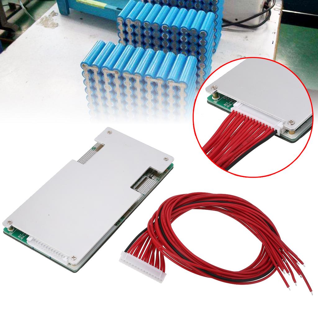 14S 45A 50.4V Lithium Li-Ion Battery Protection Board With Balance BMS ...